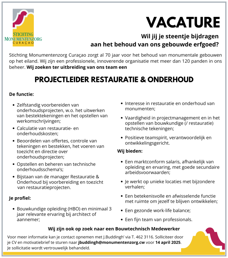 Homepage - Stichting Monumentenzorg CuraçaoStichting Monumentenzorg Curaçao